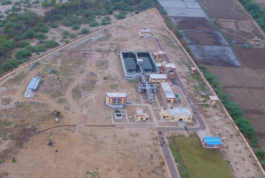 Bird’s eye view of BUNDI STP, India! - Cyclator